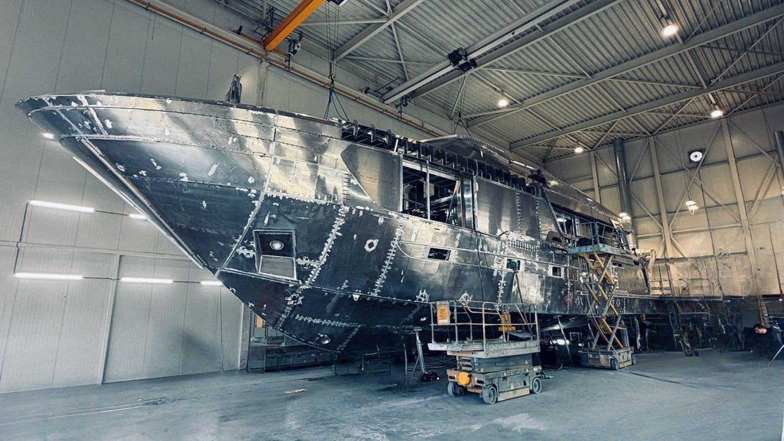 Van der Valk's custom 30m Project Berlin completes superstructure ...